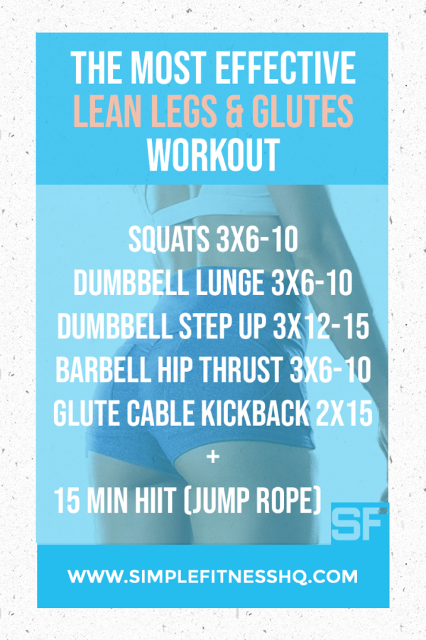 The Most Effective Lean legs & Glutes Workout - SimpleFitness