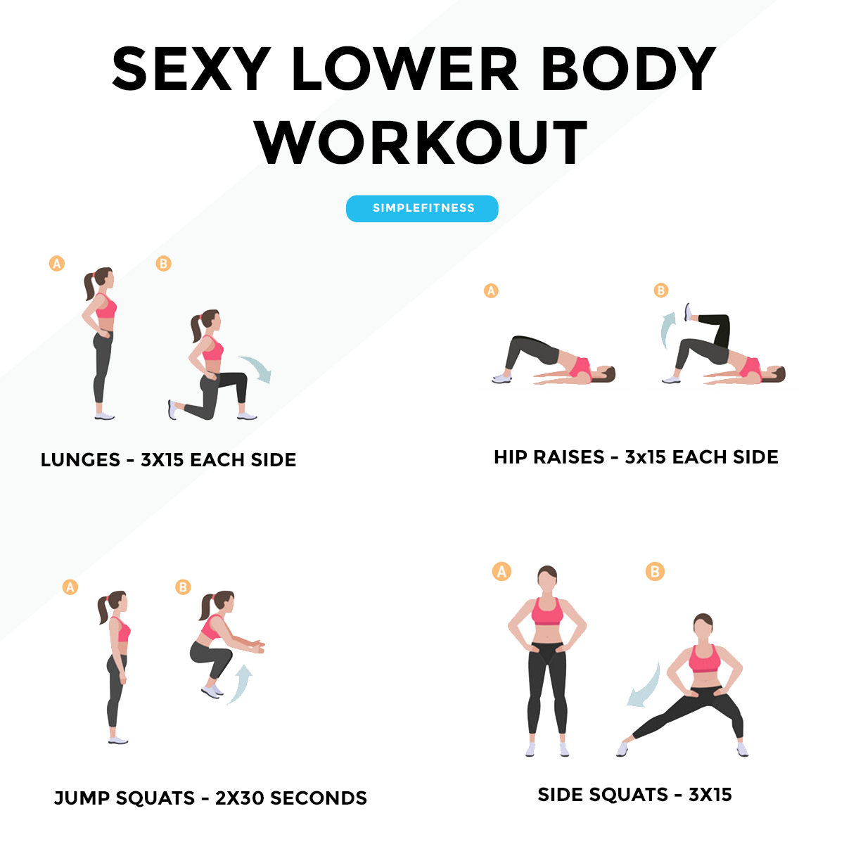 Sexy Lower Body At Home Workout Simplefitness